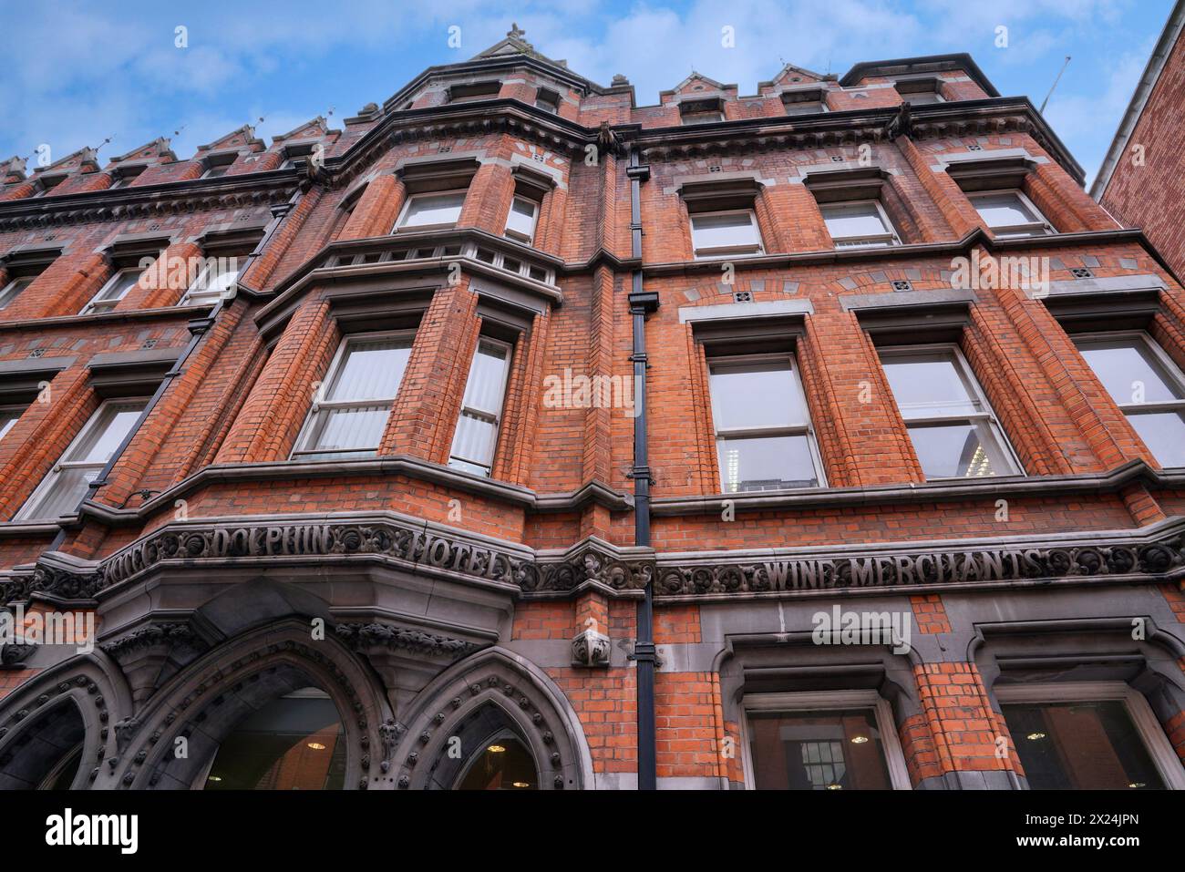 Dublin, Dolphin House, ornate Victorian building wtih bay windows Stock ...