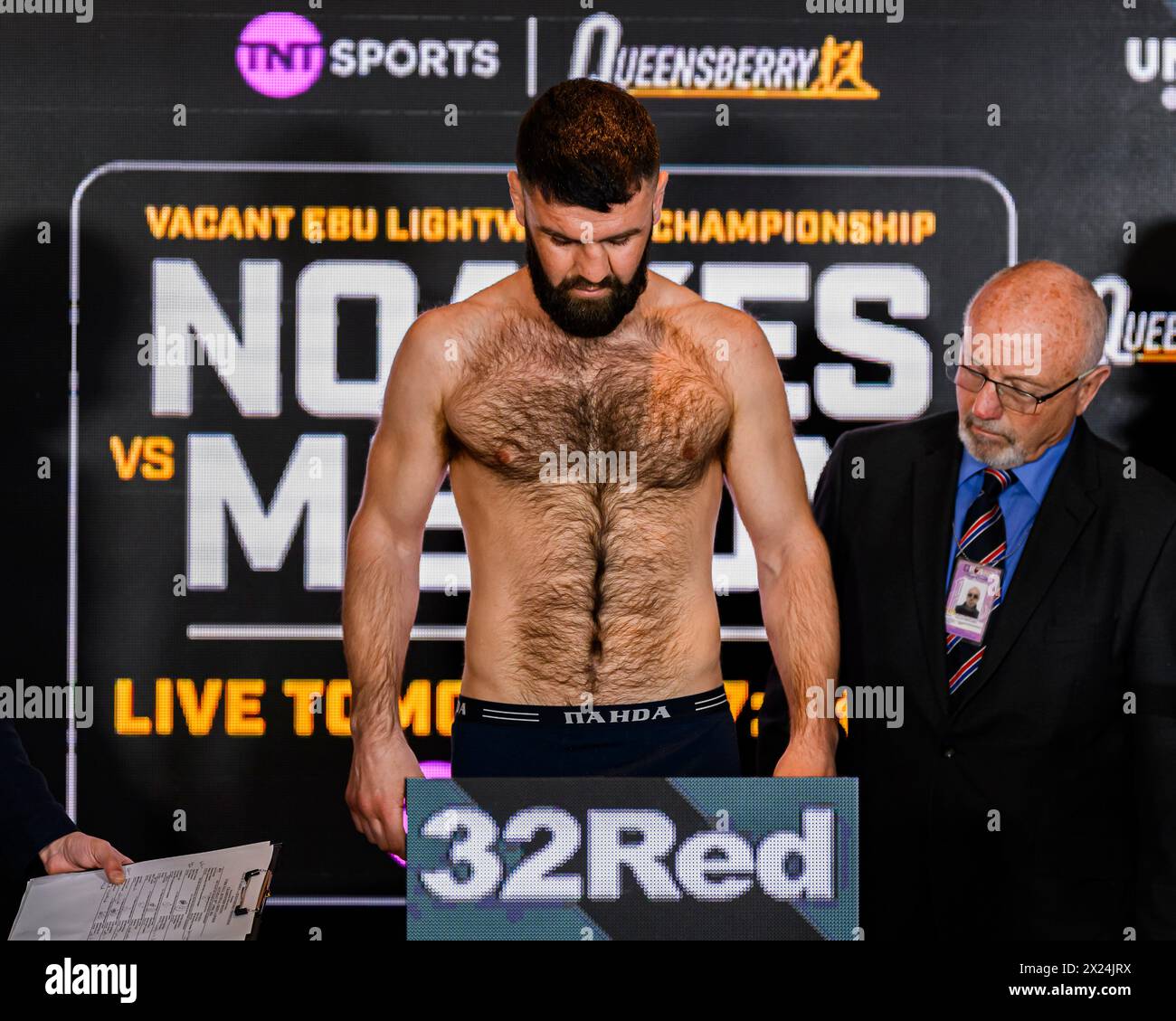 LONDON, UNITED KINGDOM. 19 Apr, 2024. Vasif Mamedov during Queensberry Show Noakes vs Mendy ...