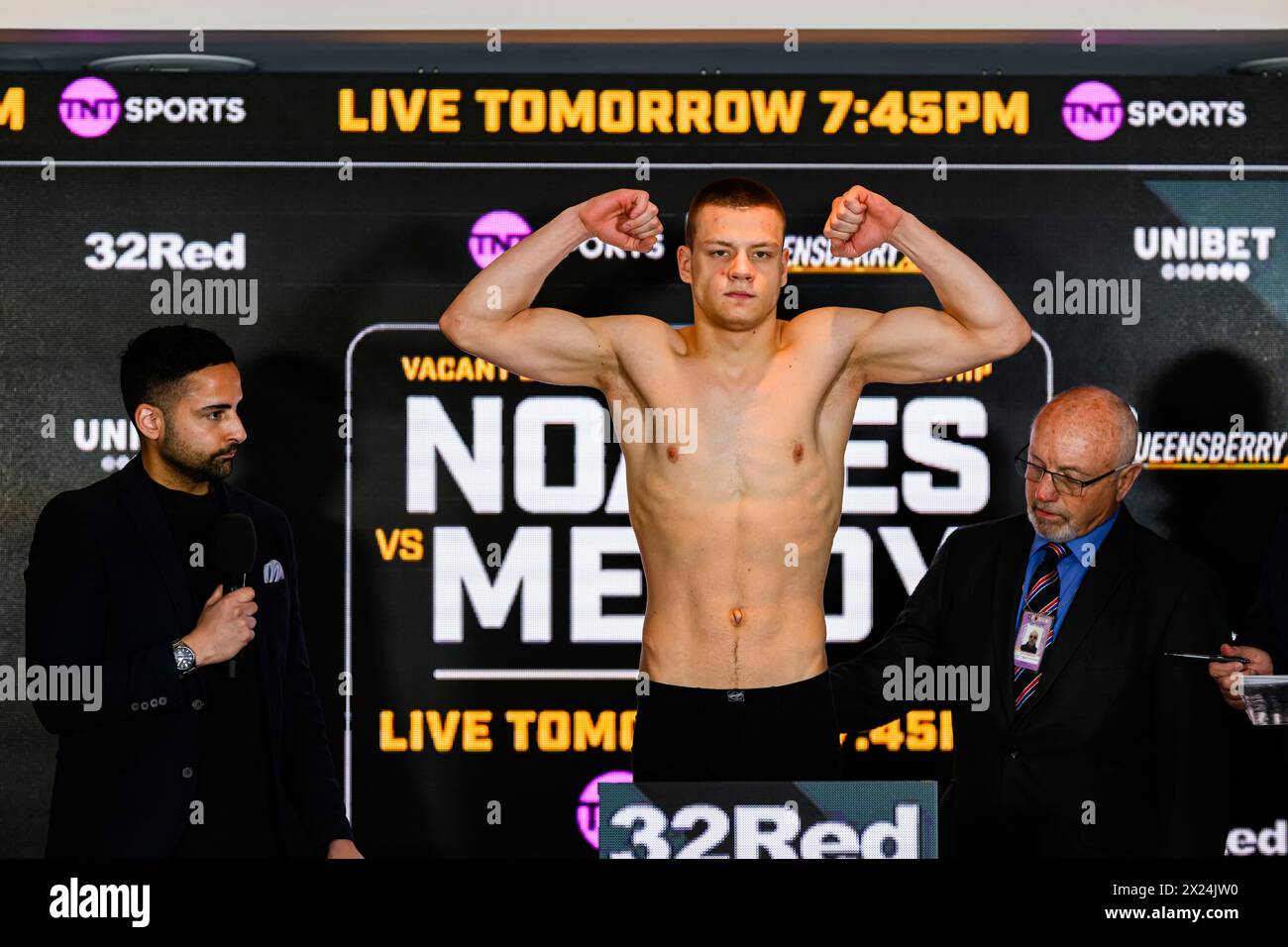 LONDON, UNITED KINGDOM. 19 Apr, 2024. Artjom Spatar during Queensberry ...