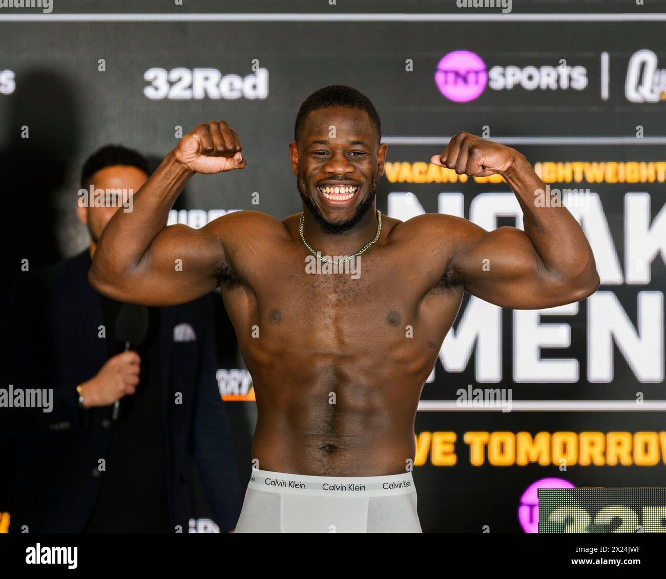 LONDON, UNITED KINGDOM. 19 Apr, 2024. Aloys Youmbi during Queensberry ...