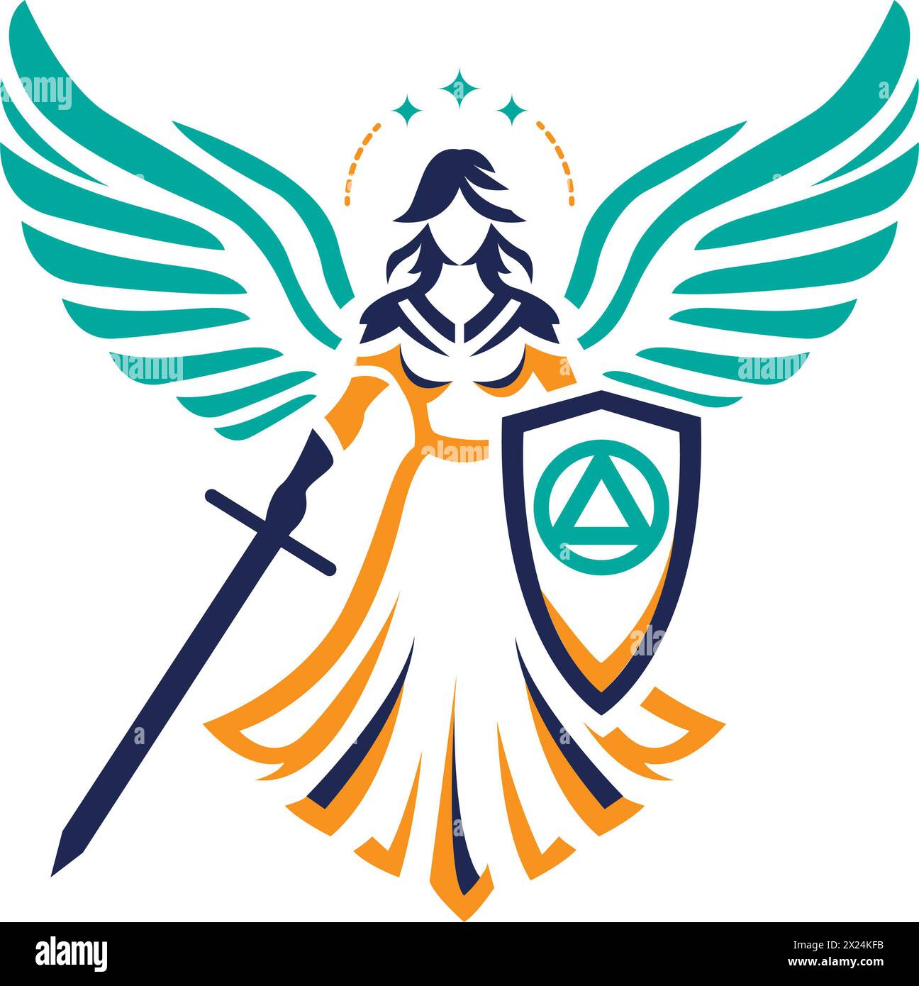 Valkyrie logo for company simple and elegant Stock Photo - Alamy