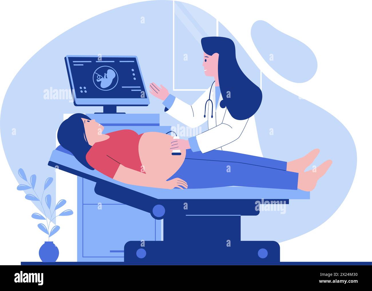 Health screening technology Stock Vector Images - Alamy