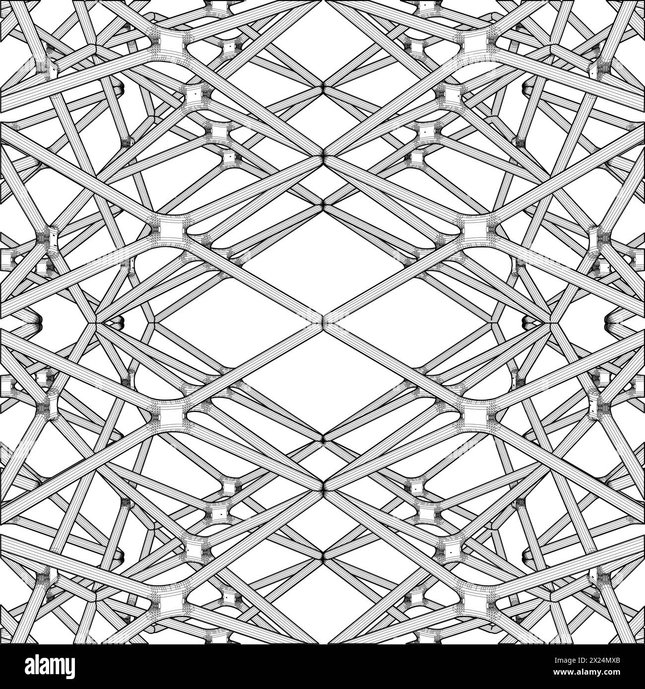 Abstract Construction Structure Vector. A Vector Illustration Of ...