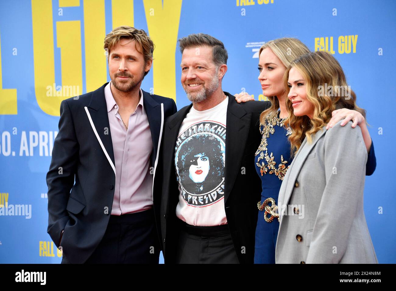 Ryan Gosling, David Leitch, Emily Blunt und Kelly McCormick bei der ...