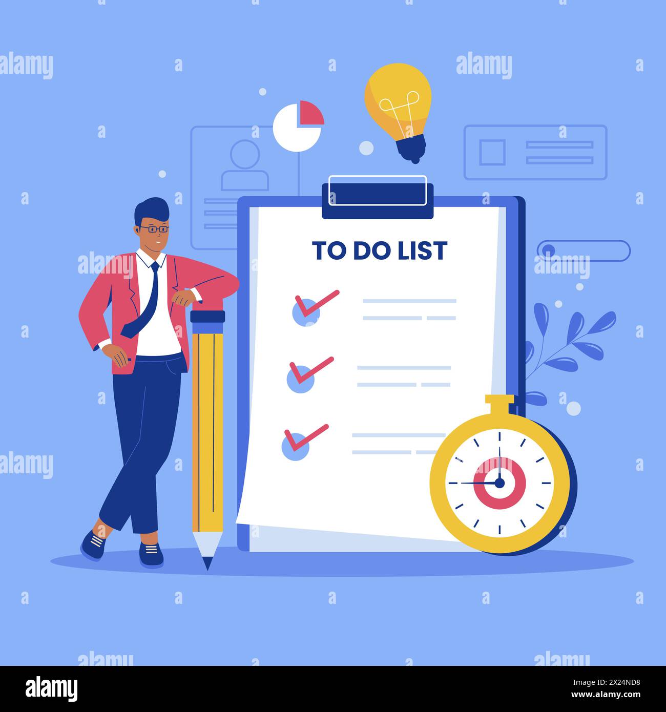 Todo list vector vectors hi-res stock photography and images - Alamy