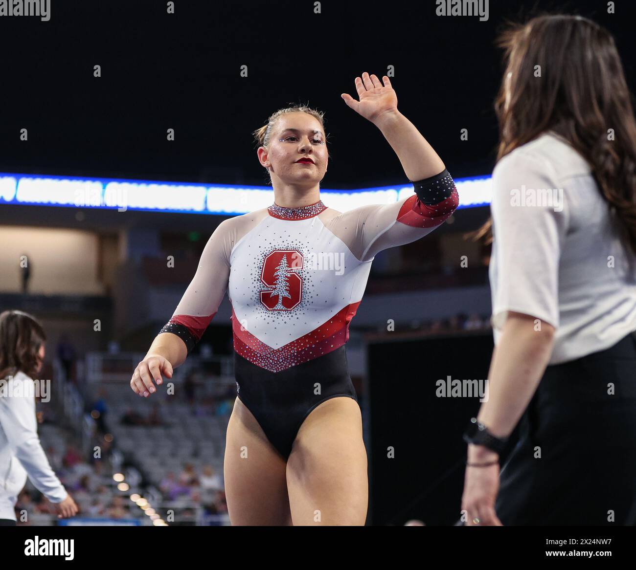 Fort Worth, TX, USA. 18th Apr, 2024. Stanford's Brenna Neault high ...