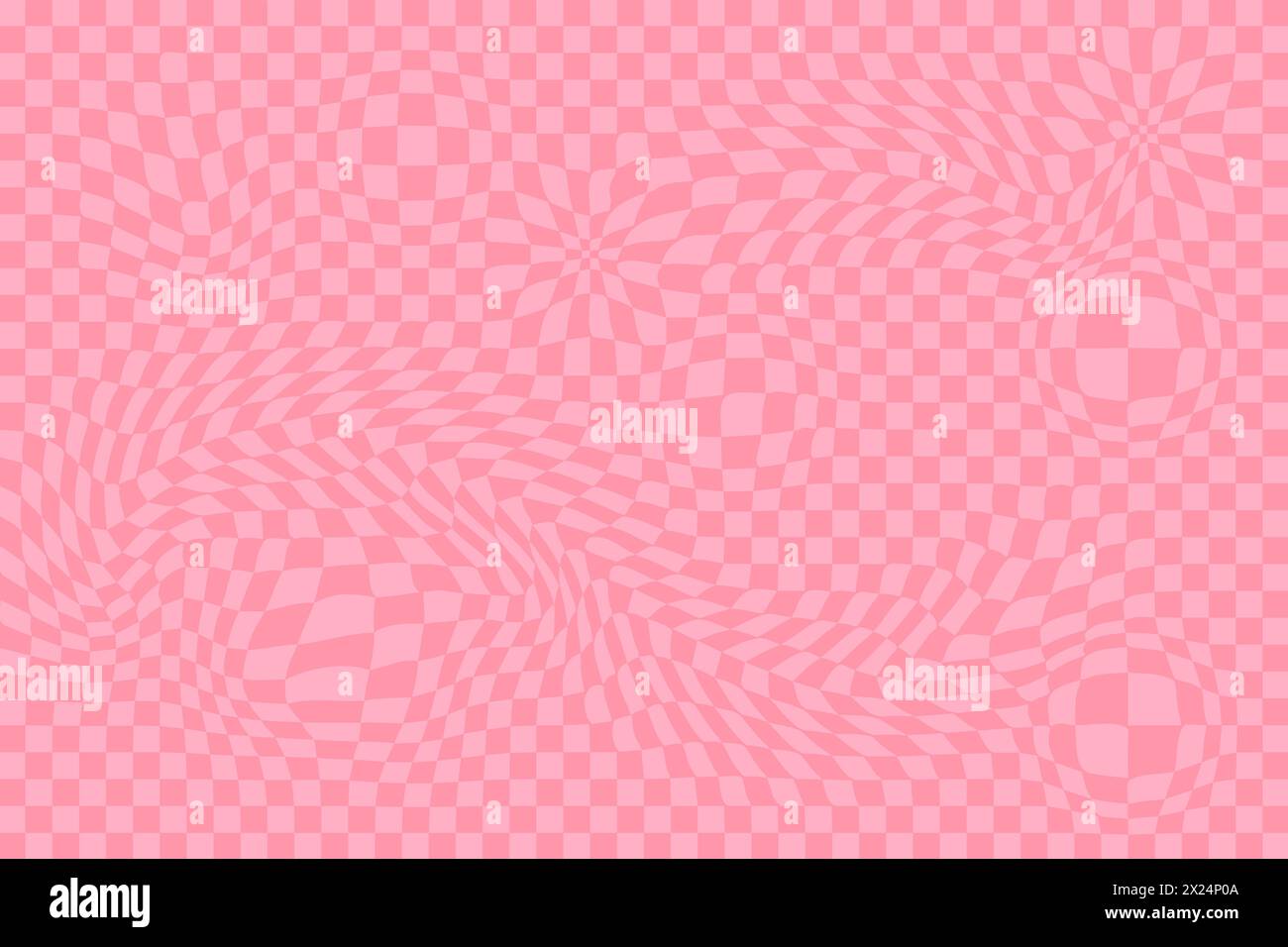 Pink retro psychedelic checkerboard pattern. Groovy funky textures ...