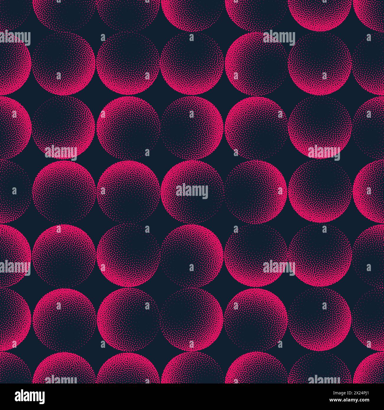 Pink Cool Spheres Seamless Pattern Trend Vector Stipple Abstract ...