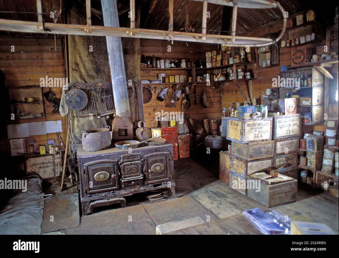Antarctica historical huts .Sir Ernest Shackleton's hut at Cape Royd ...