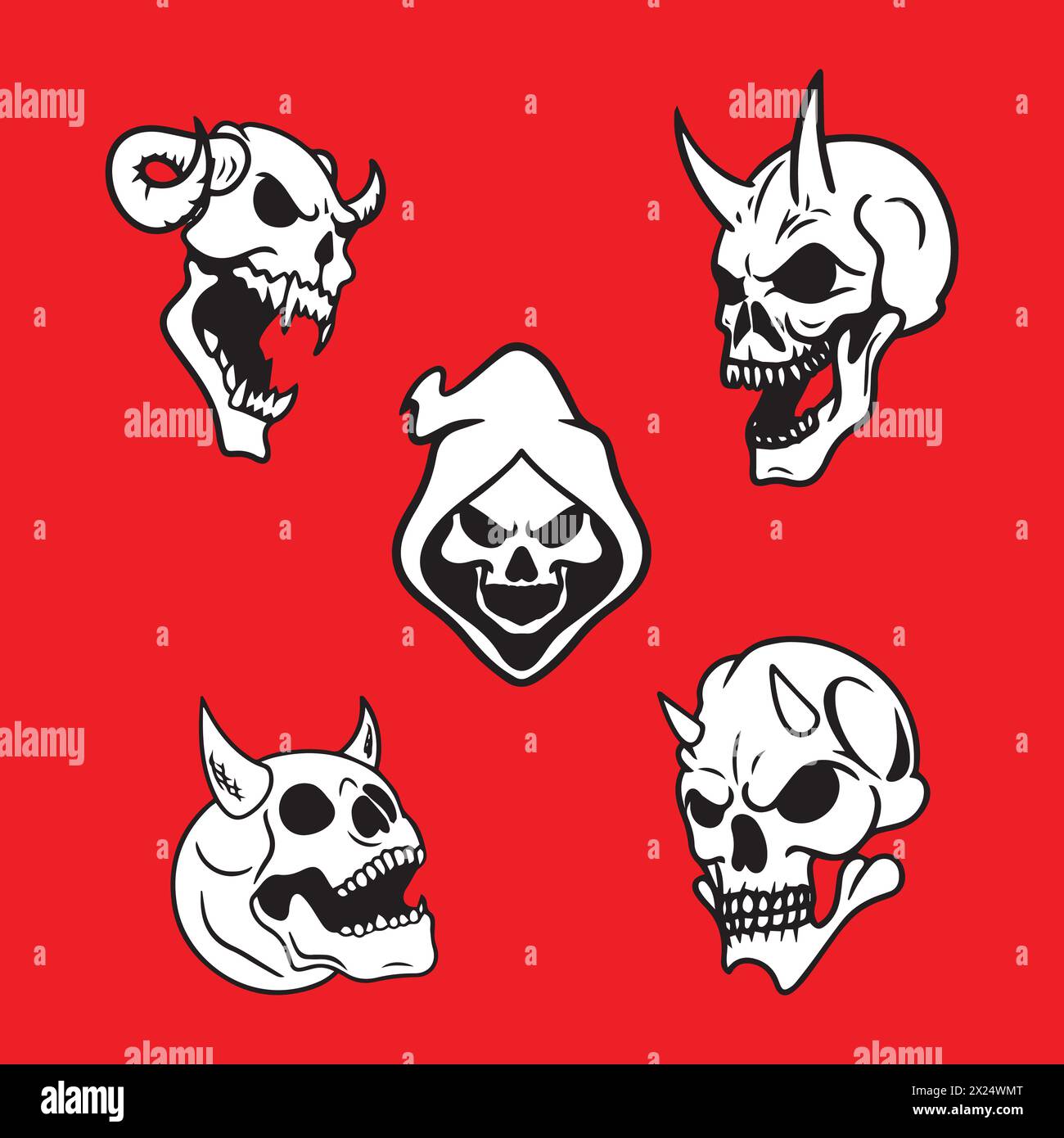 Grim artwork Stock Vector Images - Alamy