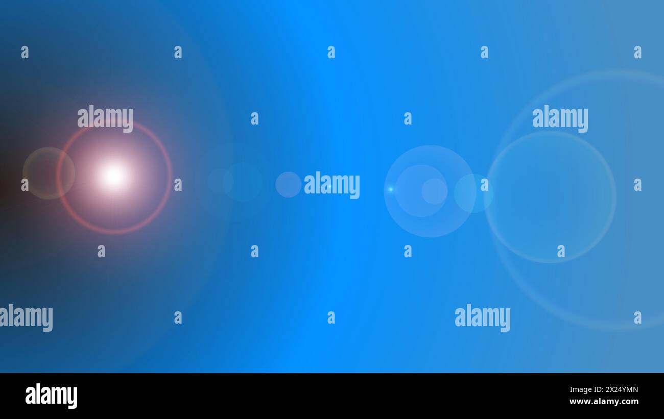 Blue color geometric abstract gradient wallpaper with lense flare ...