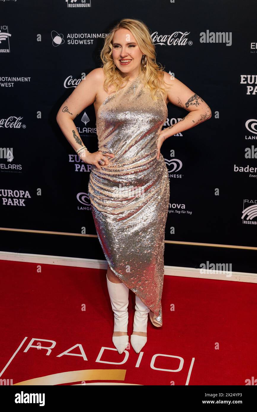 Rust, Germany. 19th Apr, 2024. Singer Asdis attends the Radio ...