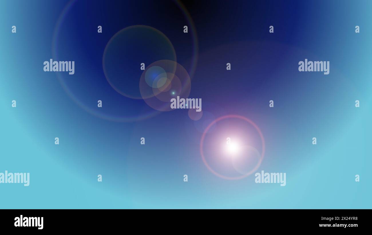 Blue color geometric abstract gradient wallpaper with lense flare ...