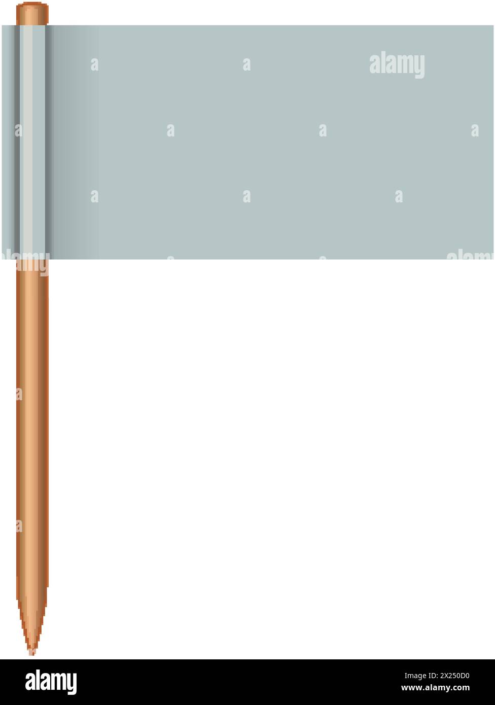 Vector illustration of an empty flag on a pole Stock Vector Image & Art ...