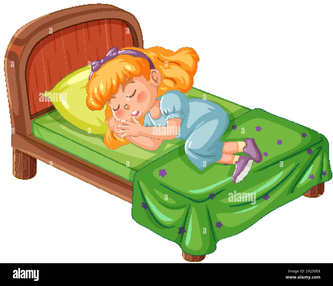 Sleeping wellbeing Stock Vector Images - Alamy