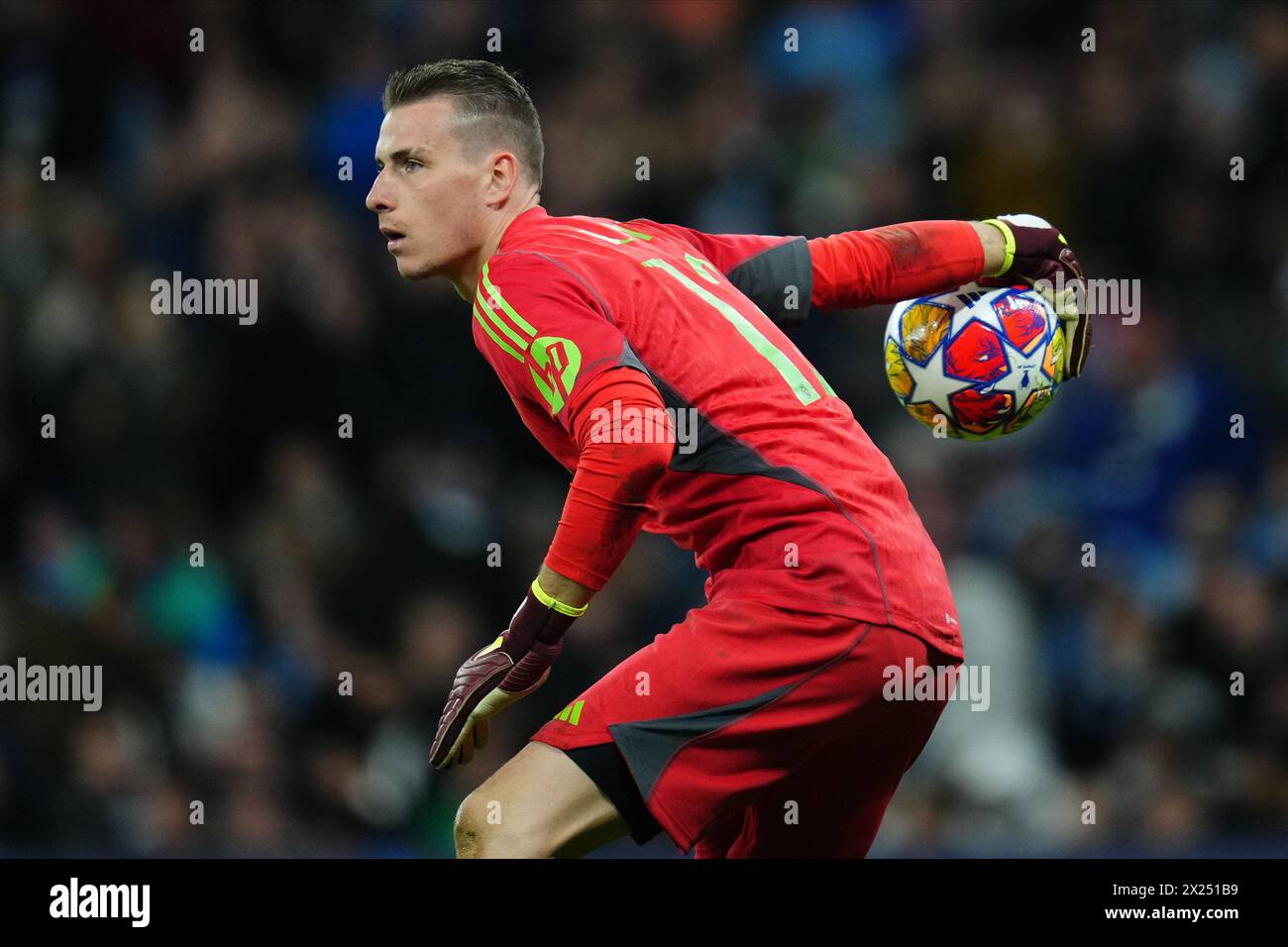 Andriy Lunin of Real Madrid during the UEFA Champions League match ...