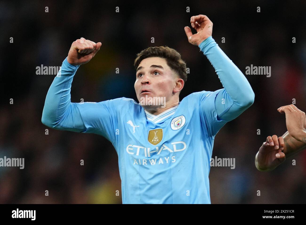 Julian Alvarez of Manchester City during the UEFA Champions League ...