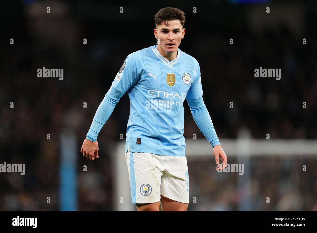 Julian Alvarez of Manchester City during the UEFA Champions League ...