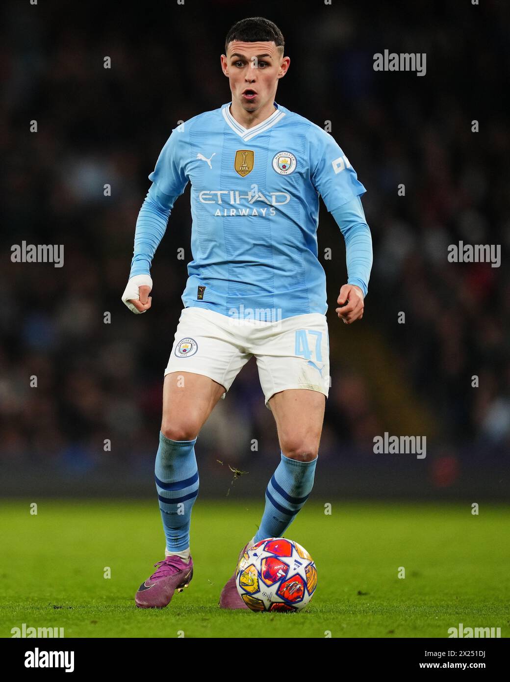 Phil Foden of Manchester City during the UEFA Champions League match ...