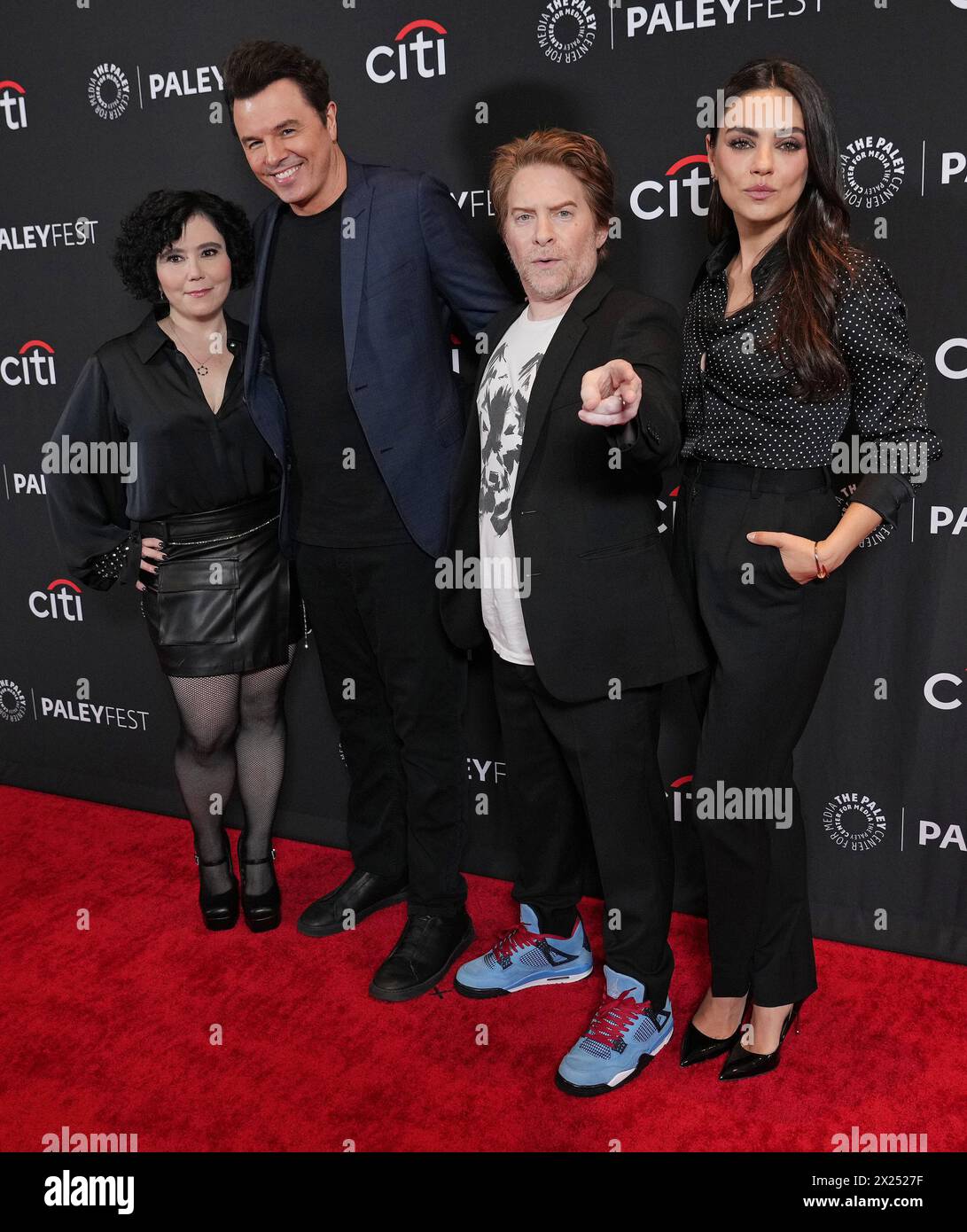 (L-R) Alex Borstein, Seth MacFarlane, Seth Green and Milan Kunis at the PaleyFest LA 2024 ...