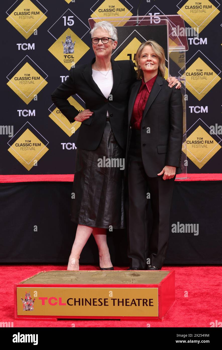 HOLLYWOOD, CA - APRIL 19: Jamie Lee Curtis, Jodie Foster at TCM Hosts ...