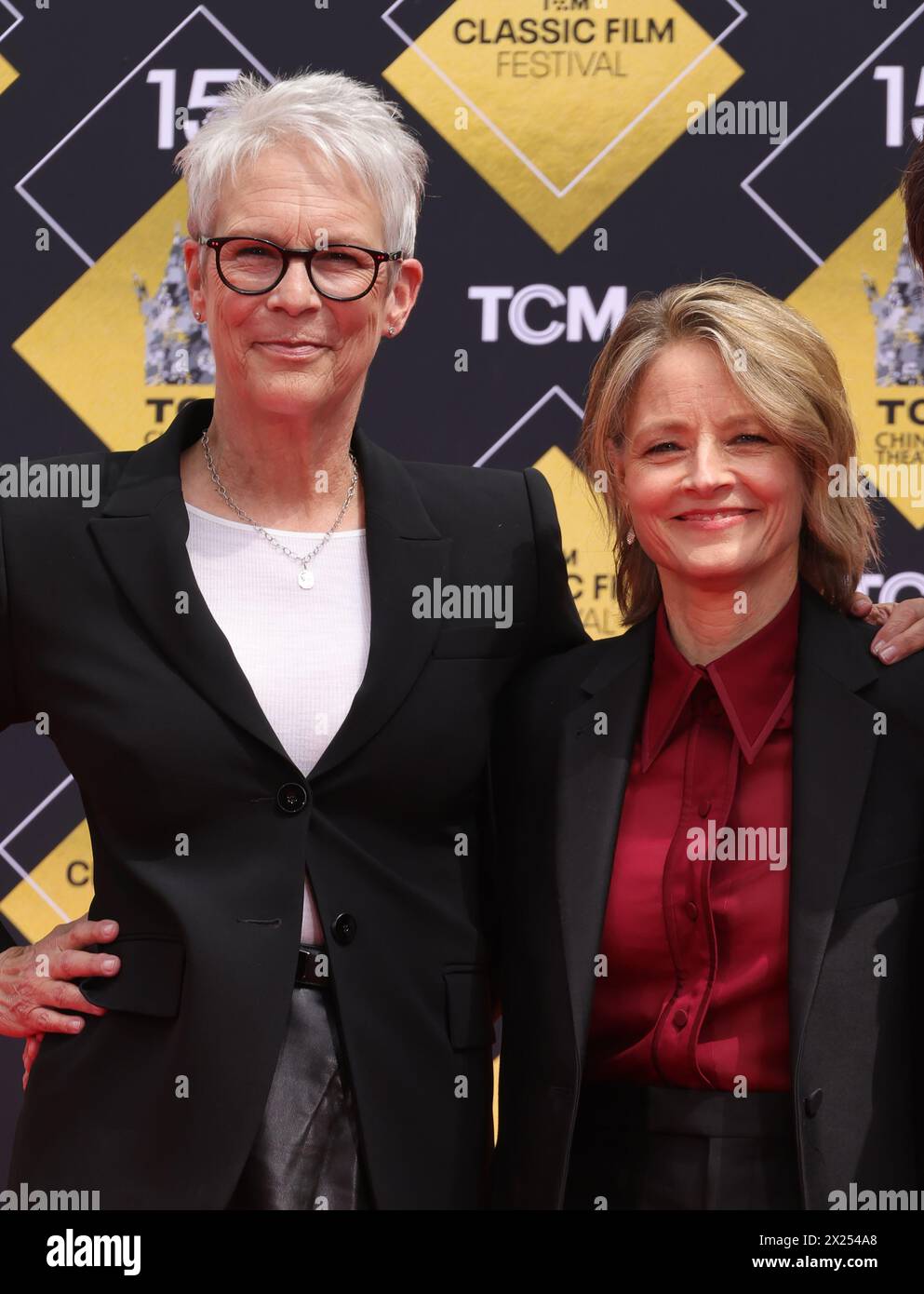 HOLLYWOOD, CA - APRIL 19: Jamie Lee Curtis, Jodie Foster at TCM Hosts ...