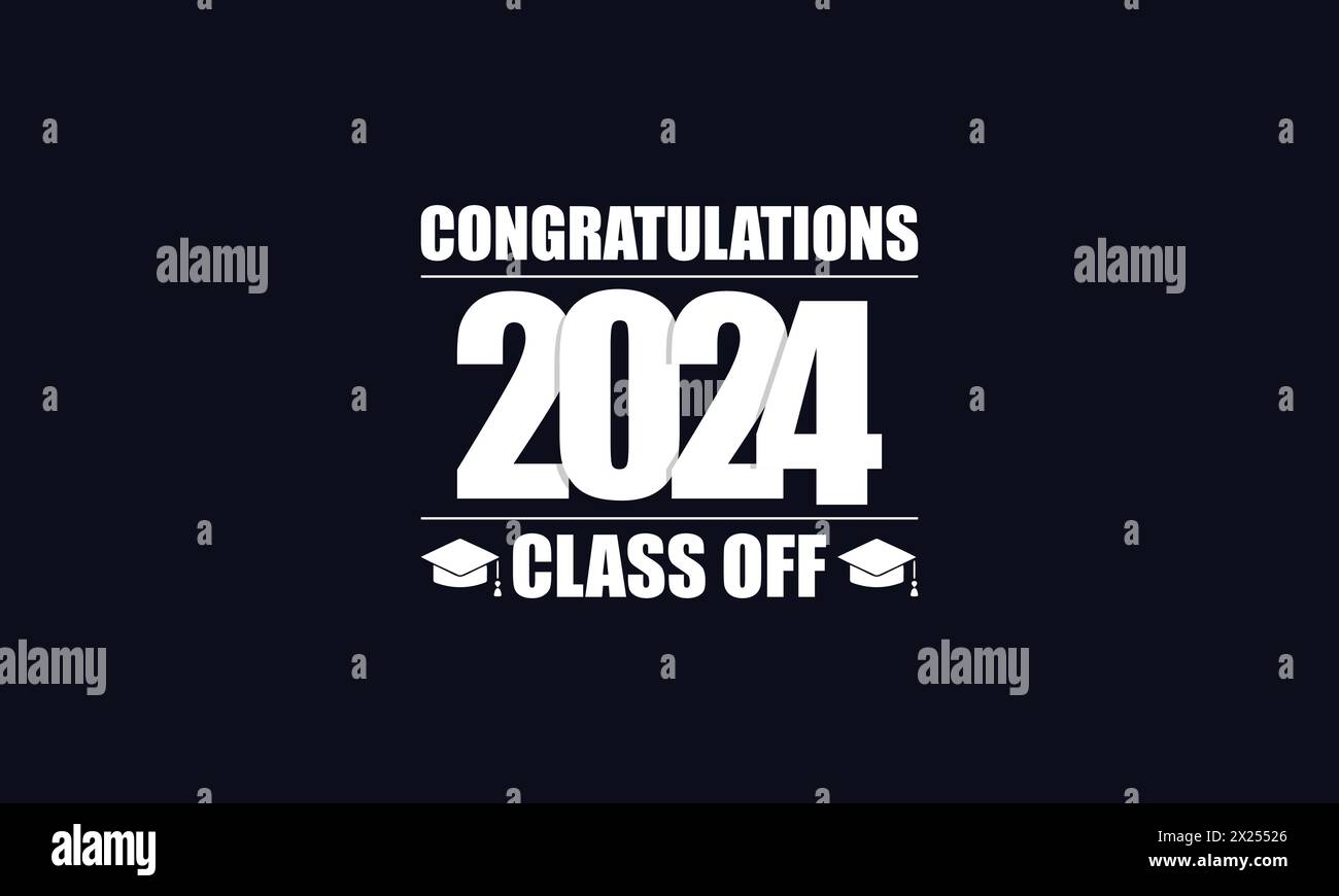 Unique Designs for Celebrating the Class of 2024 Stock Vector Image ...