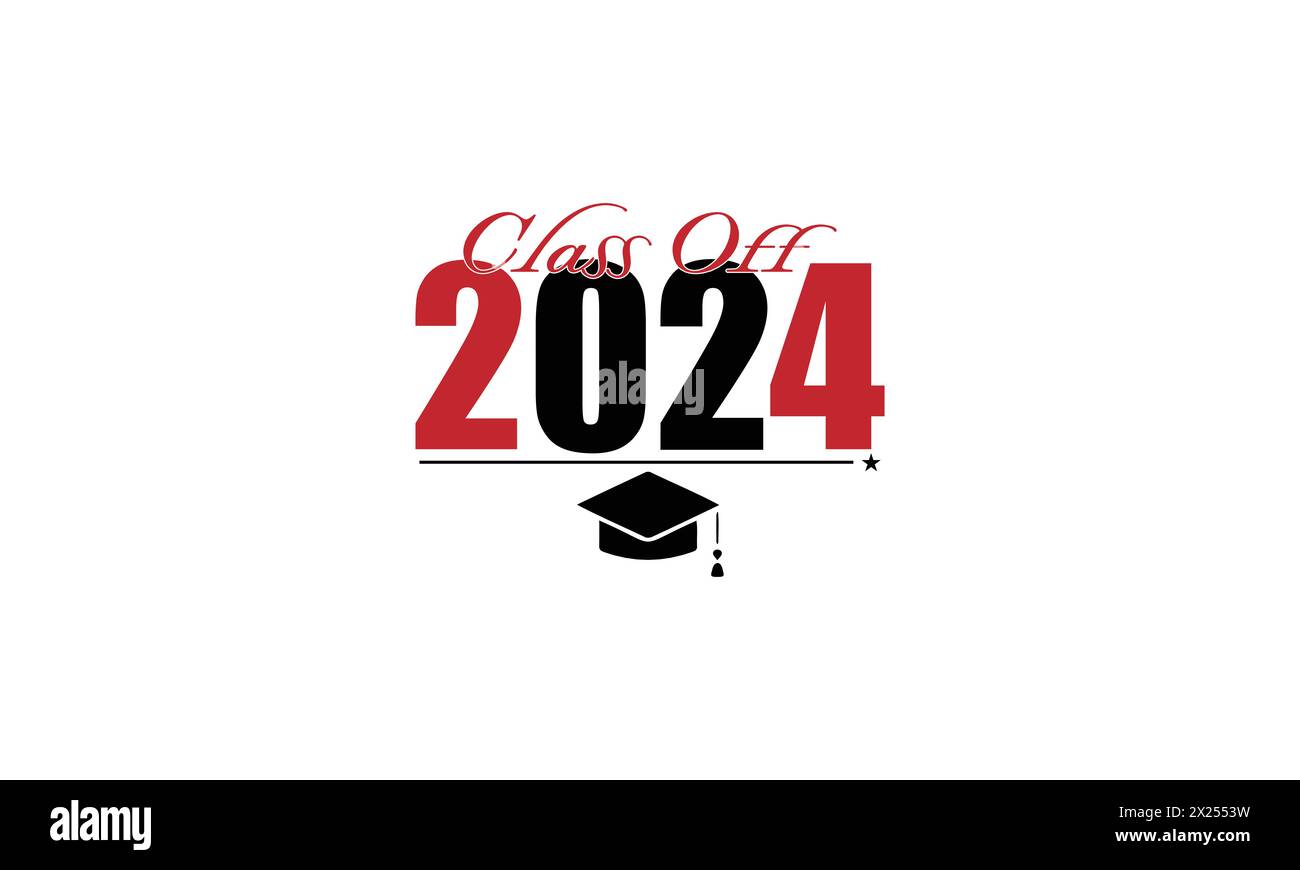 Unique Designs for Celebrating the Class of 2024 Stock Vector Image ...