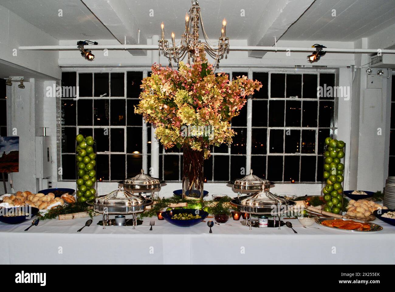 Buffet table at a catered event in New York City, USA Stock Photo - Alamy
