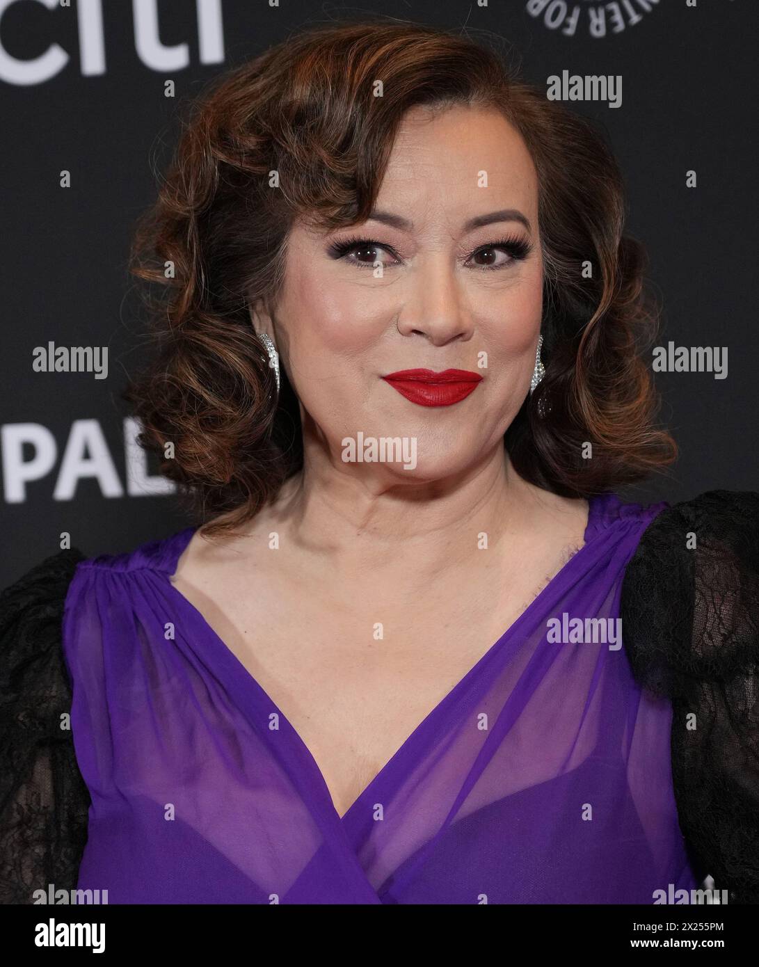 Jennifer Tilly arrives at the PaleyFest LA, USA. , . (Photo By Sthanlee ...