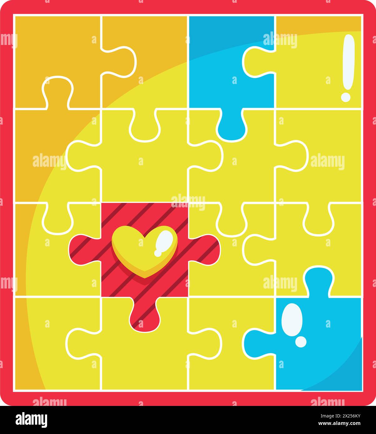 autism puzzle pieces illustration vector Stock Vector Image & Art - Alamy