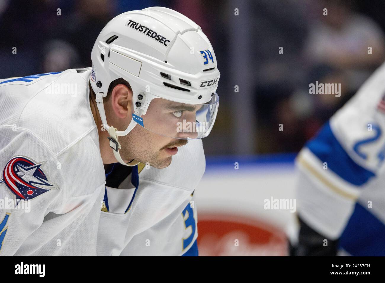 April 19th, 2024: Cleveland Monsters defenseman Cole Clayton (34 ...