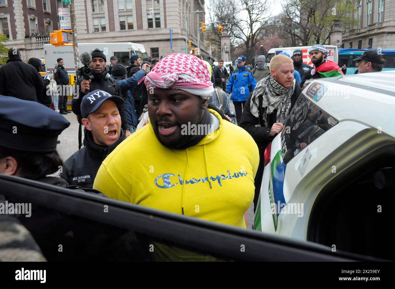 The New York City Police Department arrests a pro-Palestine ...
