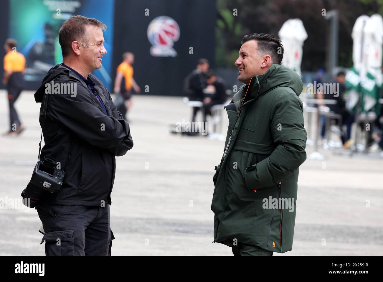 Shanghai, China. 20th Apr, 2024. (L to R): Russell Batchelor (GBR) XPB Images Photographer with ...