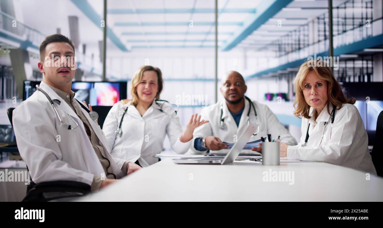 Online Video Conference Webinar Angry People Arguing And Shouting Stock ...