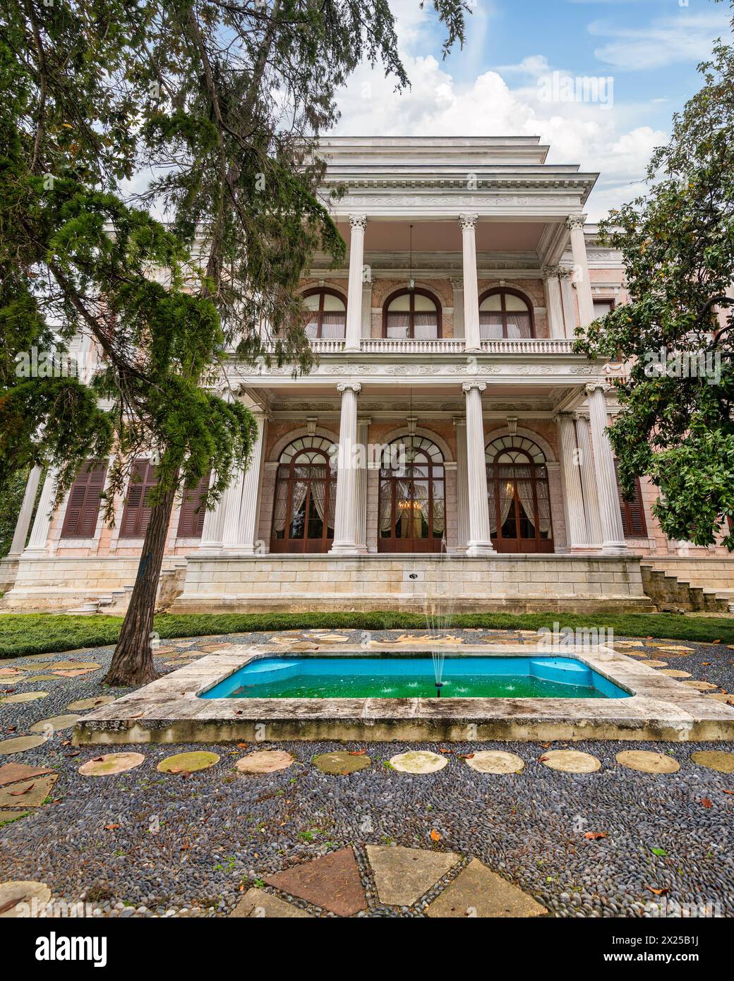 Historic Ottoman 19th century Mecidiye Pavilion, located in Beykoz ...