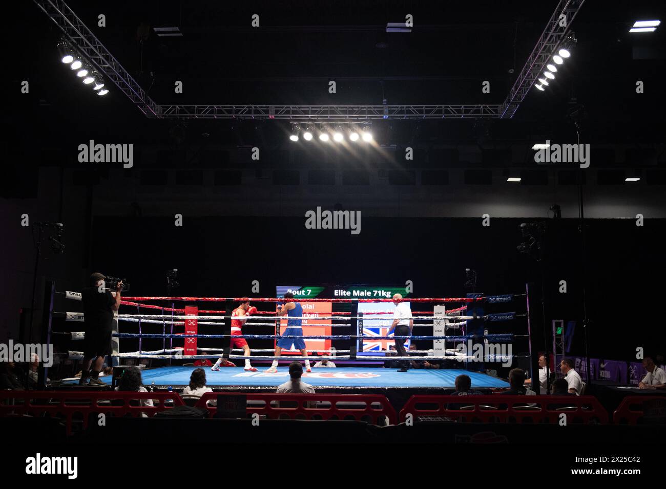 Pueblo, Colorado, USA. 19th Apr, 2024. Boxers from Great Britain and ...
