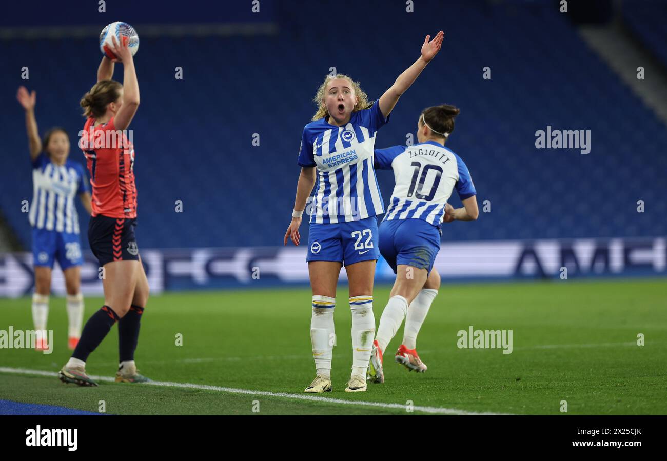 Brighton, UK 19th April, 2024 : Brighton's Katie Robinson during the ...