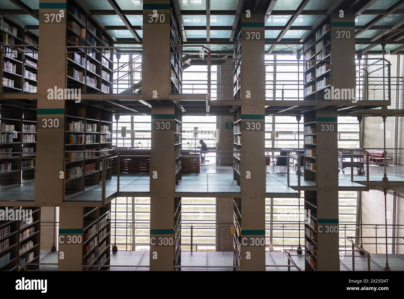 Mexico City, Mexico. 19th Apr, 2024. A reader is pictured at the ...