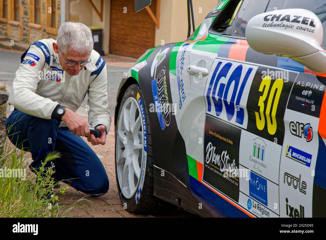 BIBOST, FRANCE, April 18, 2024 : Last checks before the race. The ...