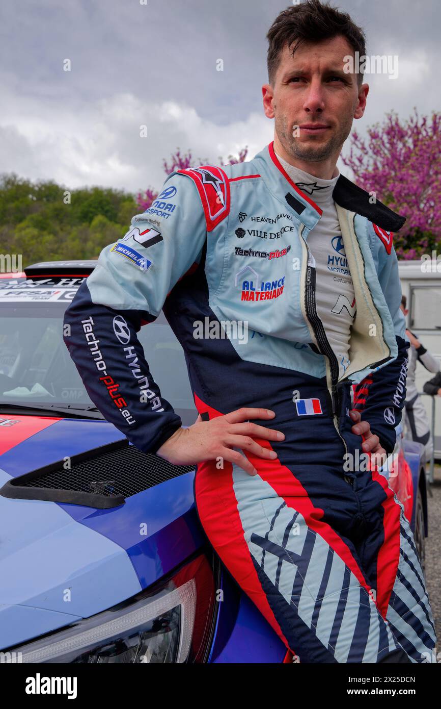 ST-ROMAIN, FRANCE, April 18, 2024 : French driver Eric Camilli at the ...