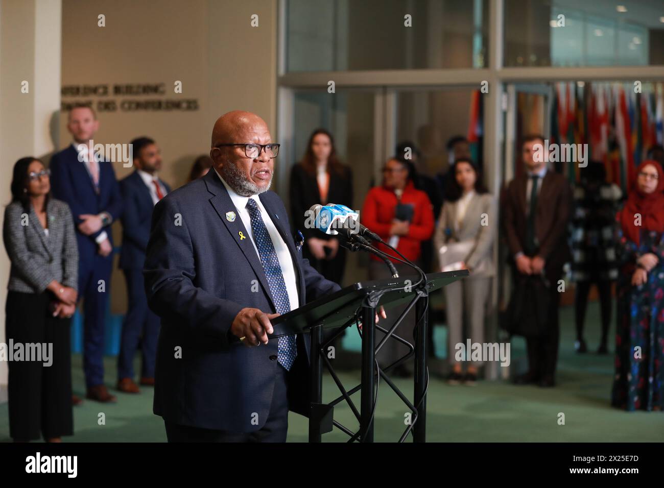 United Nations, General Assembly Hall at the UN headquarters in New ...