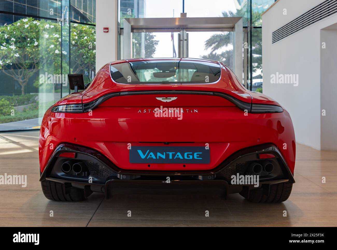 A picture of a red Aston Martin Vantage Stock Photo - Alamy