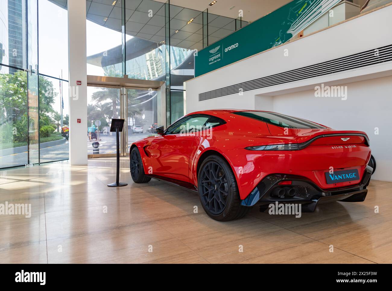 A picture of a red Aston Martin Vantage Stock Photo - Alamy