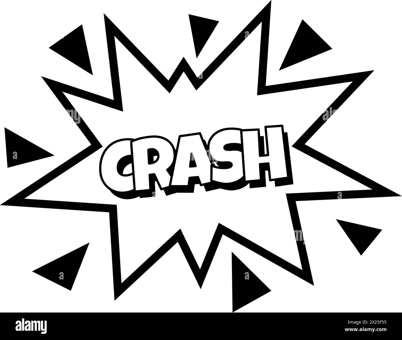 Pow comic bubble. Sound dialogue speech bubbles with word - Crash. Pop ...