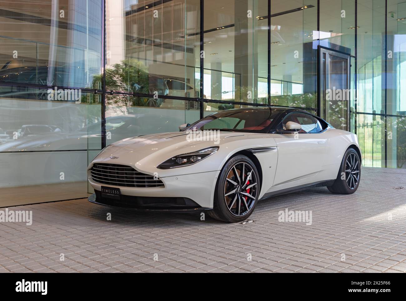 A picture of a white Aston Martin DB11 Stock Photo - Alamy