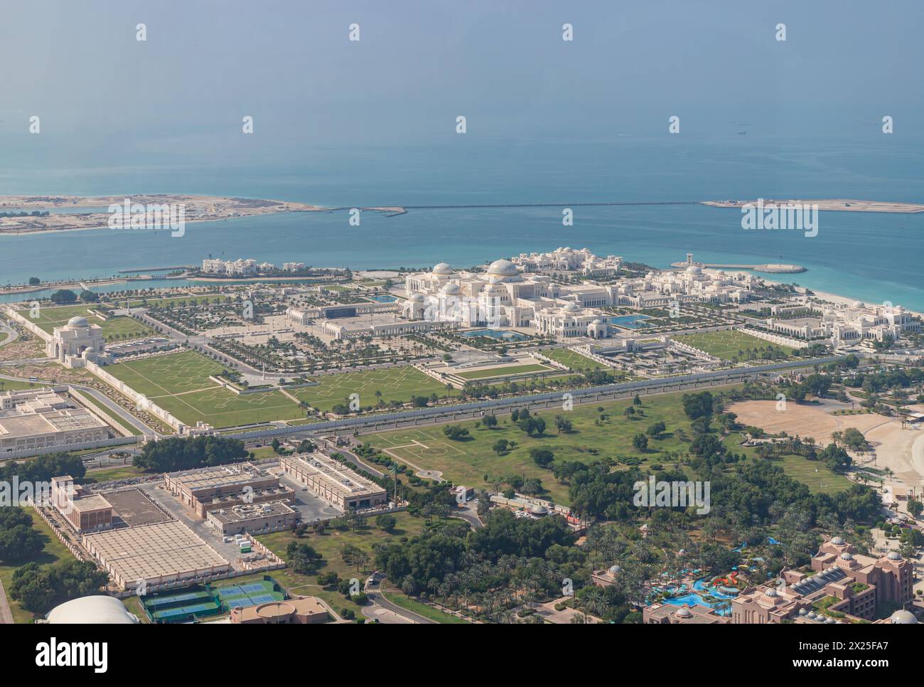 A picture of the Qasr Al Watan presidential palace complex as seen from ...