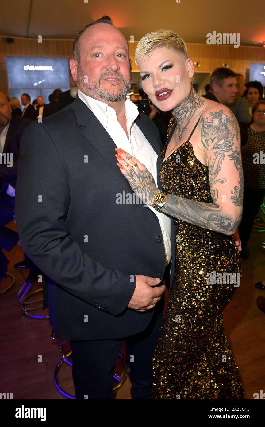 Melanie Müller mit Freund Andreas Kunz bei der Verleihung des 24. Radio Regenbogen Award 2024 in ...