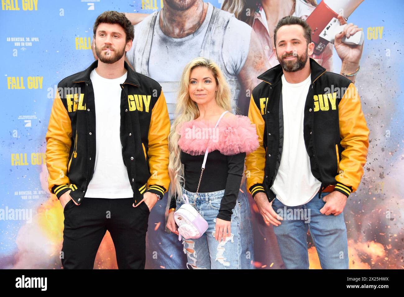 Ben Jenkin, Nadine Trompka und Logan Holladay bei der Europapremiere ...