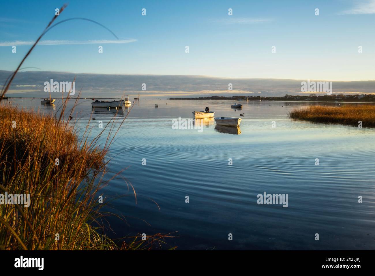 Quiet and Calm Beautiful Sunny Morning Nantucket Island Stock Photo - Alamy
